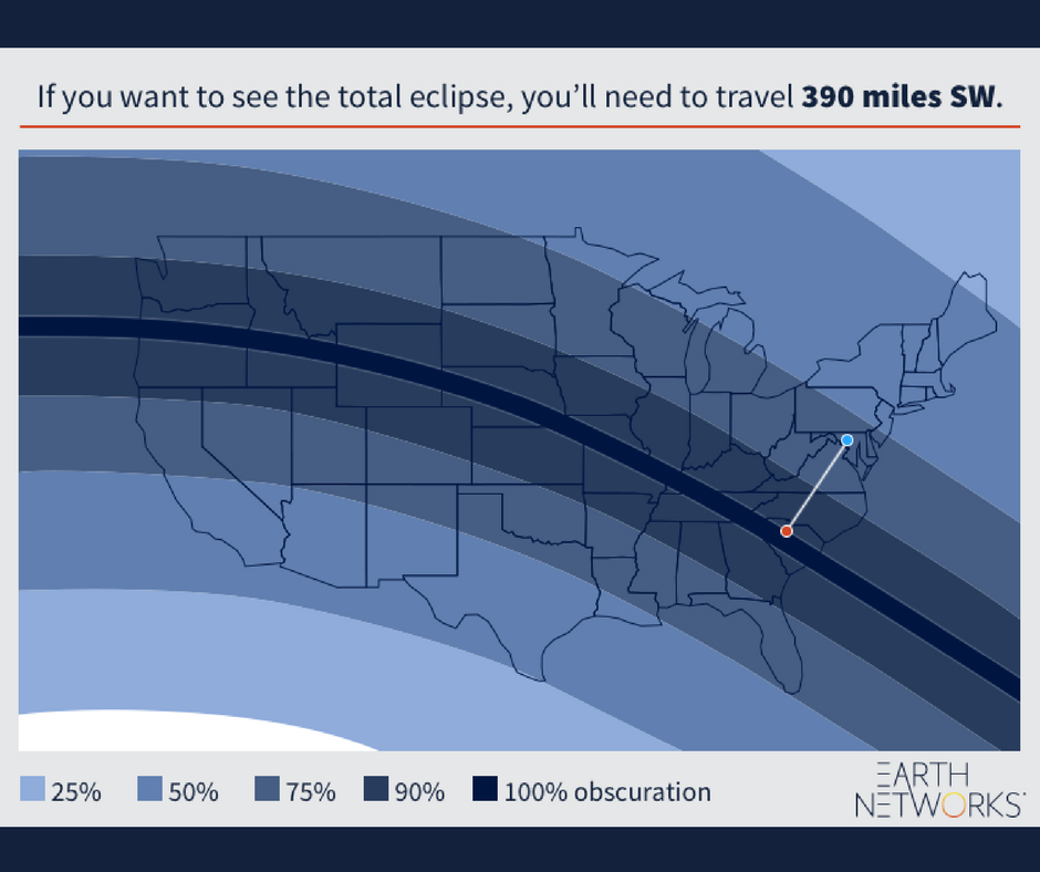 Solar Eclipse Map: Obscuration Percentages Across the U.S.