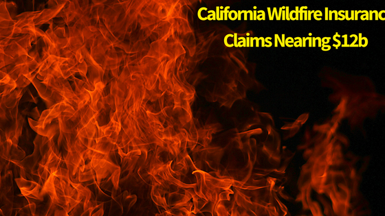 California Wildfire Insurance Claims from 2017 Near $12 Billion